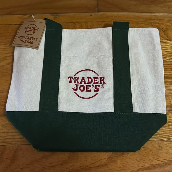 Bags | Trader Joes Mini Canvas Tote Bag | Poshmark